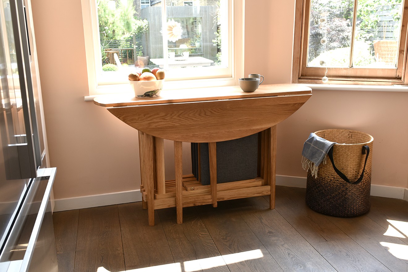 Drop Sided wooden dining Table | Futon Company