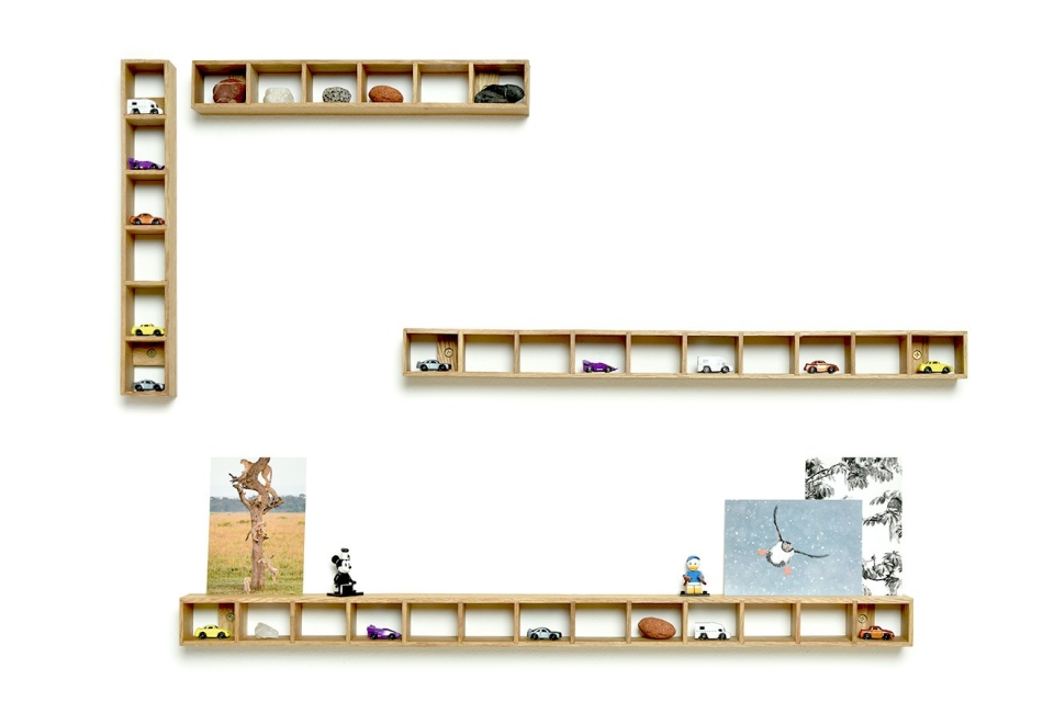 Oak Trinket & Collectable Display Shelves | Futon Company